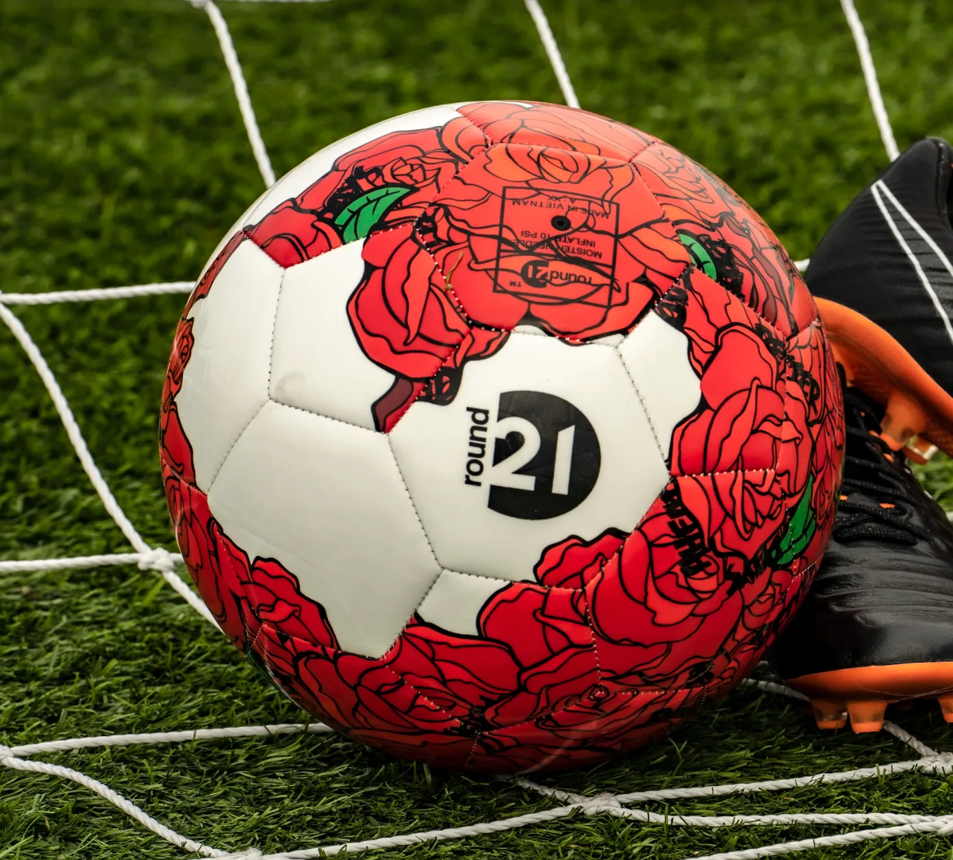 Roses Soccer Ball Red - Balón de futbol