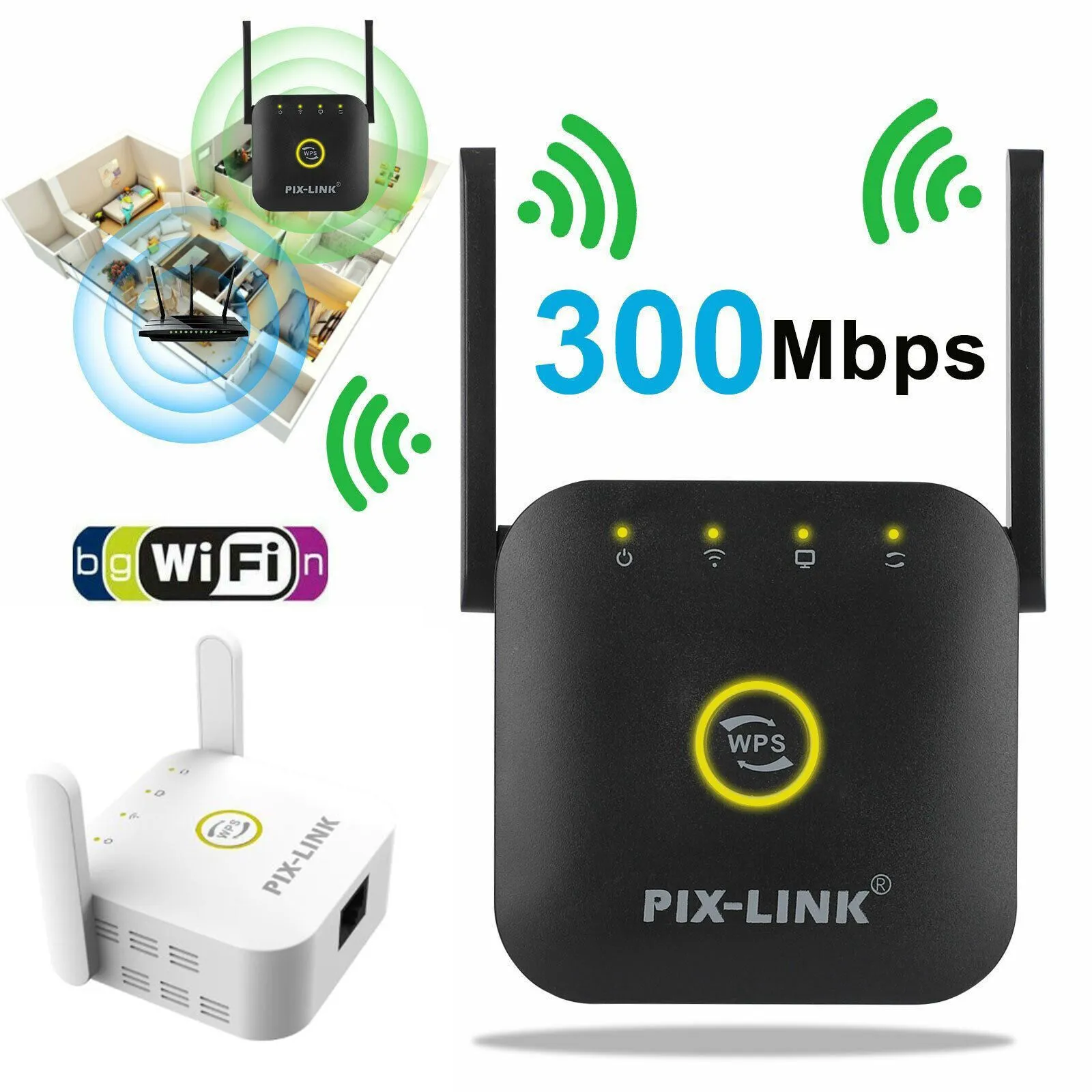 300M Network repeater Wireless wifi signal routing booster expander ...