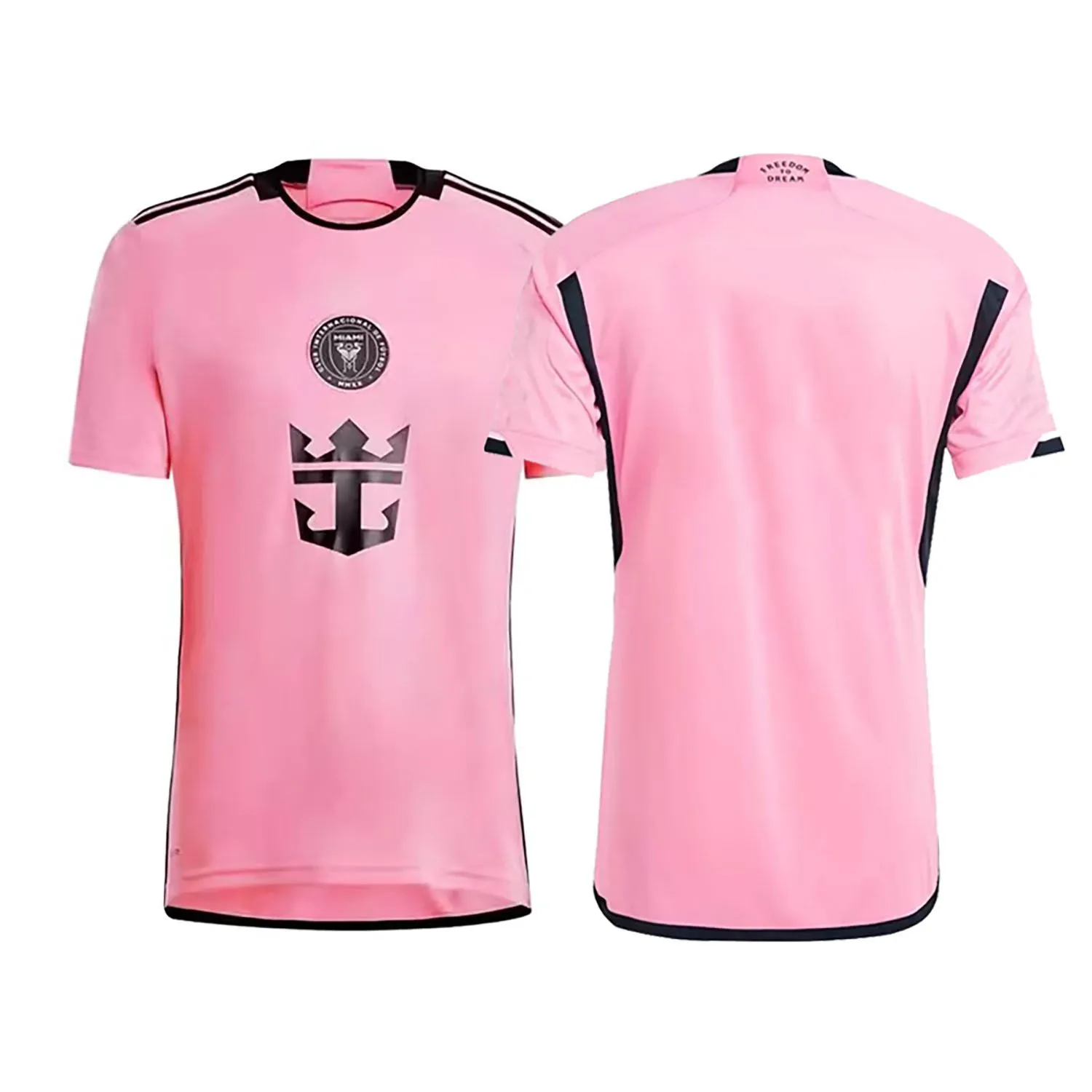 Mans Soccer Football Jersey Miami Home Soccer Jersey Pink