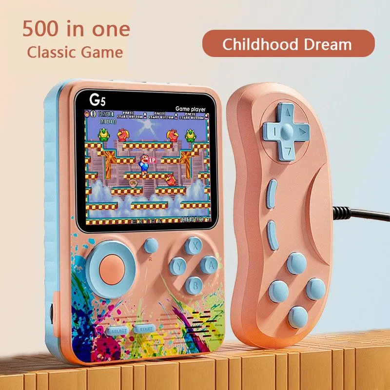 G5 Handheld Console 500 in 1 retro retro color screen console dazzling ...