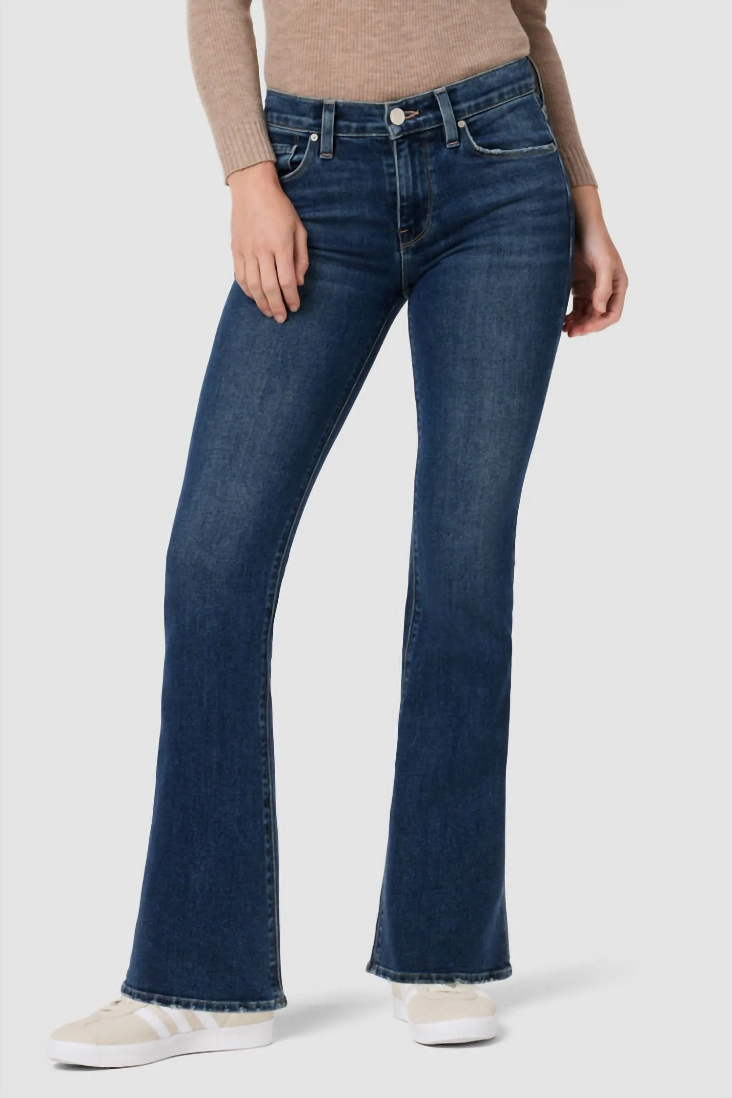 Hudson Nico Mid-Rise Bootcut Barefoot Jean In Message
