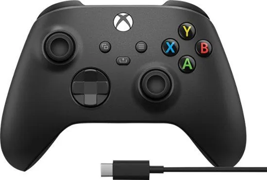 Microsoft Xbox Core Wireless Gaming Controller + USB-C® Cable – Carbon ...