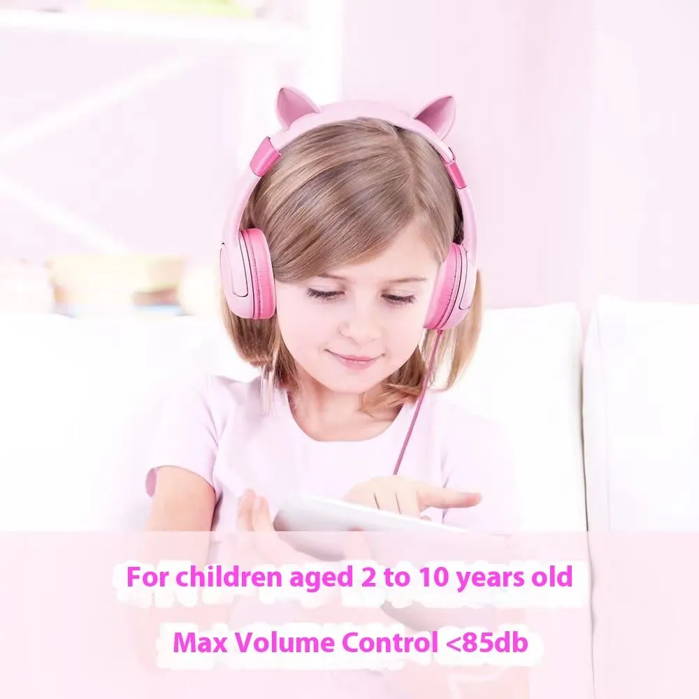 XIAOBOSHI HP50 children's Bluetooth headphones, head-mounted, foldable ...