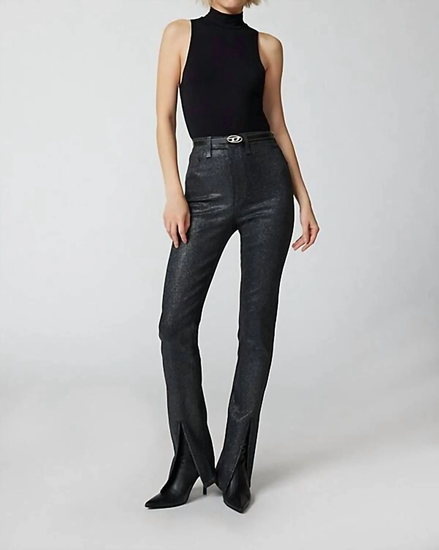 Pistola Colleen High Rise Slim Flare In Black