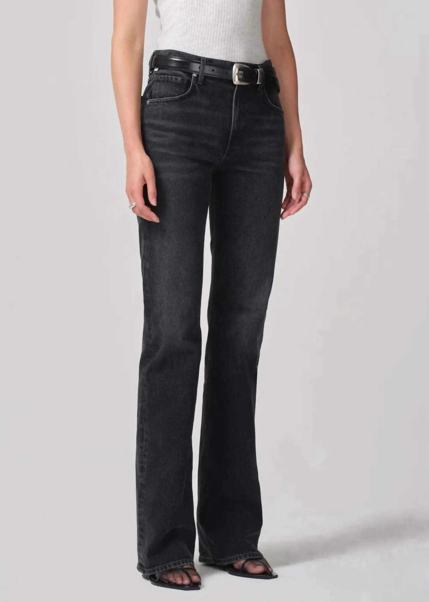 Citizens Of Humanity Vidia Mid Rise Boot In Stormy
