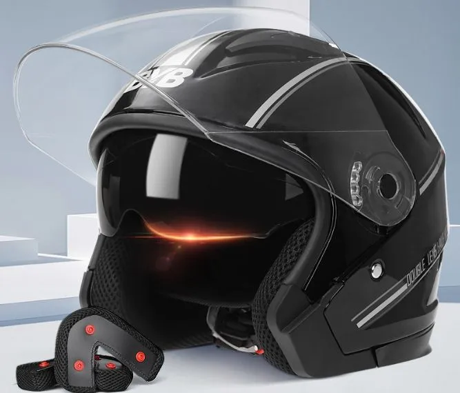 BYB helmet steel helmet (eye protection lenses + face protection lenses ...