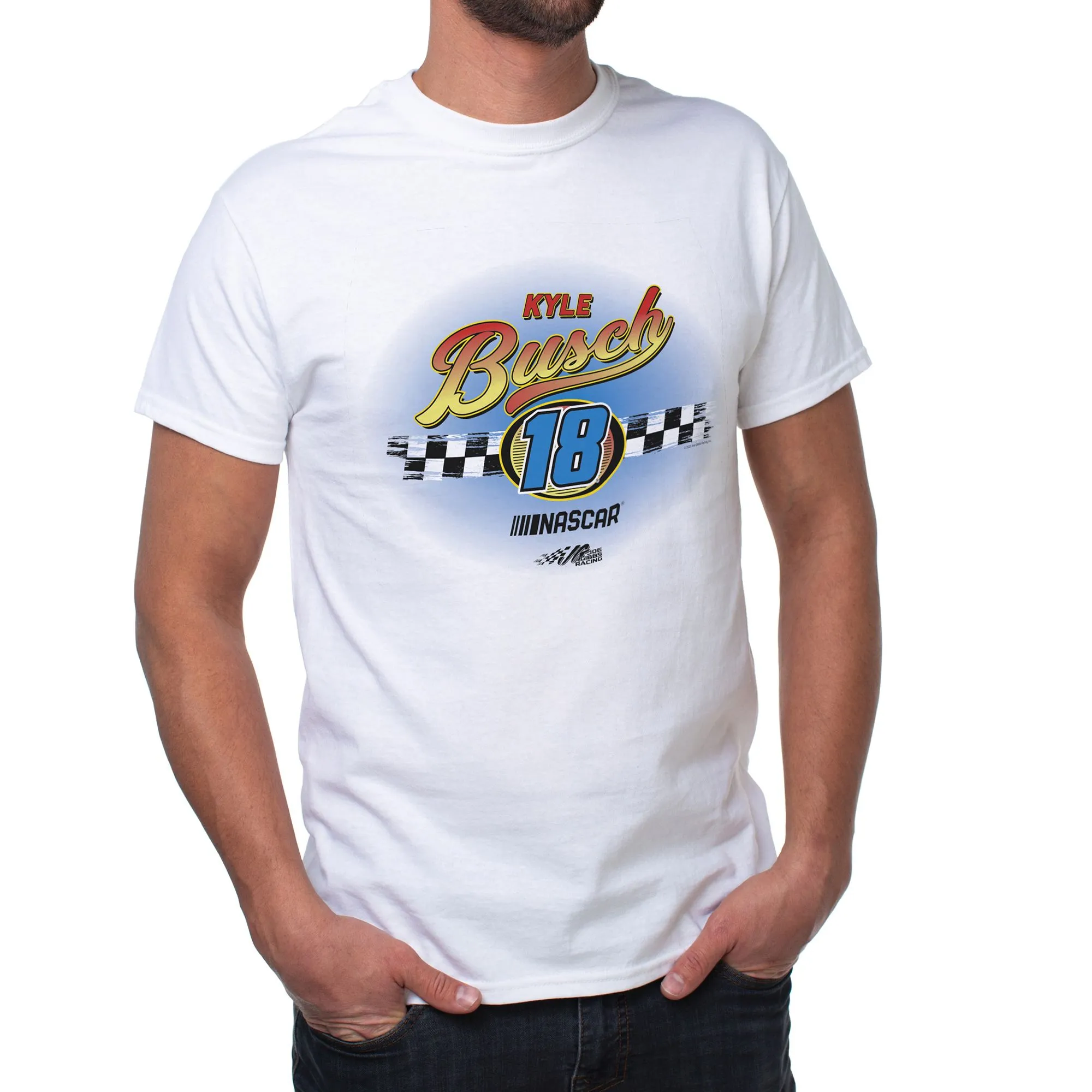 NASCAR Polo Clásico para Hombre - Kyle Busch - 11 Blanco de DelSol para ...
