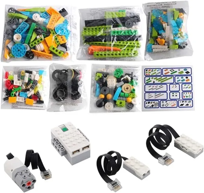 280PCS DIY Programing Robot Electronic Bricks+4PCS Hub Motor Kit ...