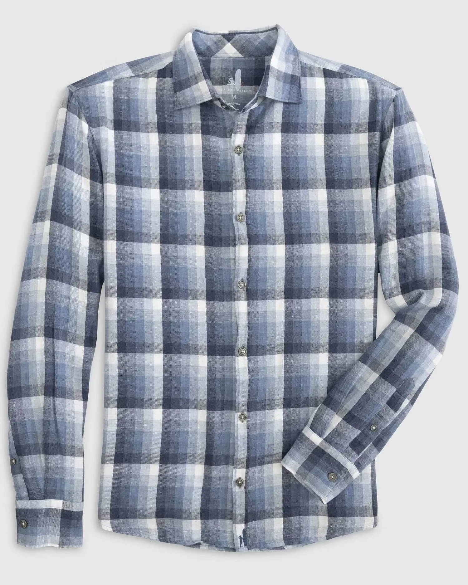 Johnnie-O Roth Featherweight Button Up Shirt In Wake