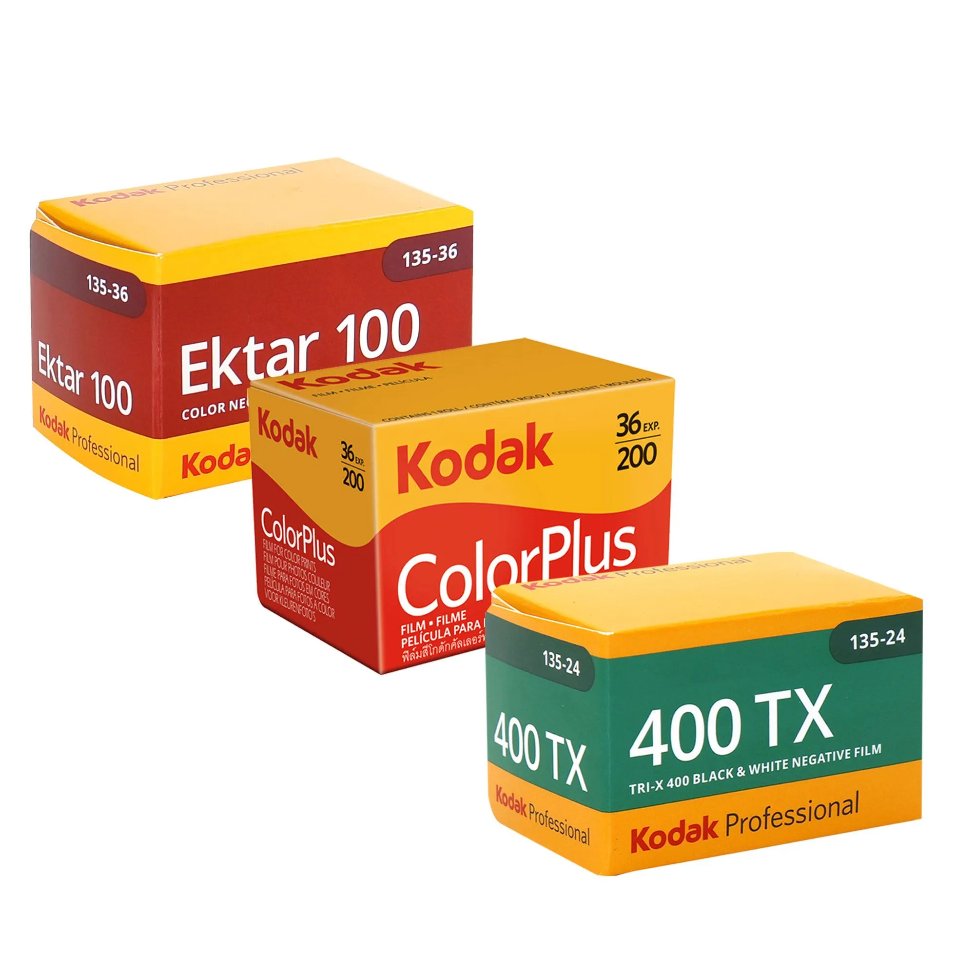 Kodak 400TX Tri-X 400 B&W Film and ColorPlus 200 & Ektar 100 Color ...