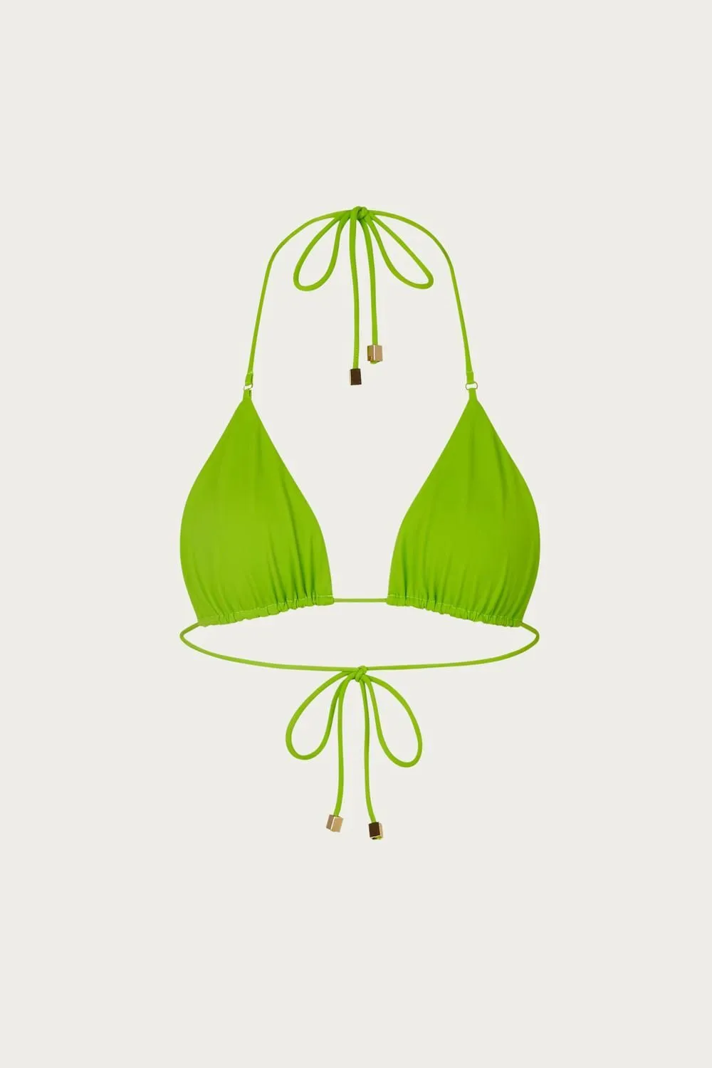 Nomad Tribe Swim Diana Triangle Bikini Top In Mineral Green