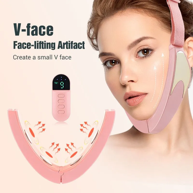 Face Slimming Instrument, Hot Compress Wireless Remote Control Face ...