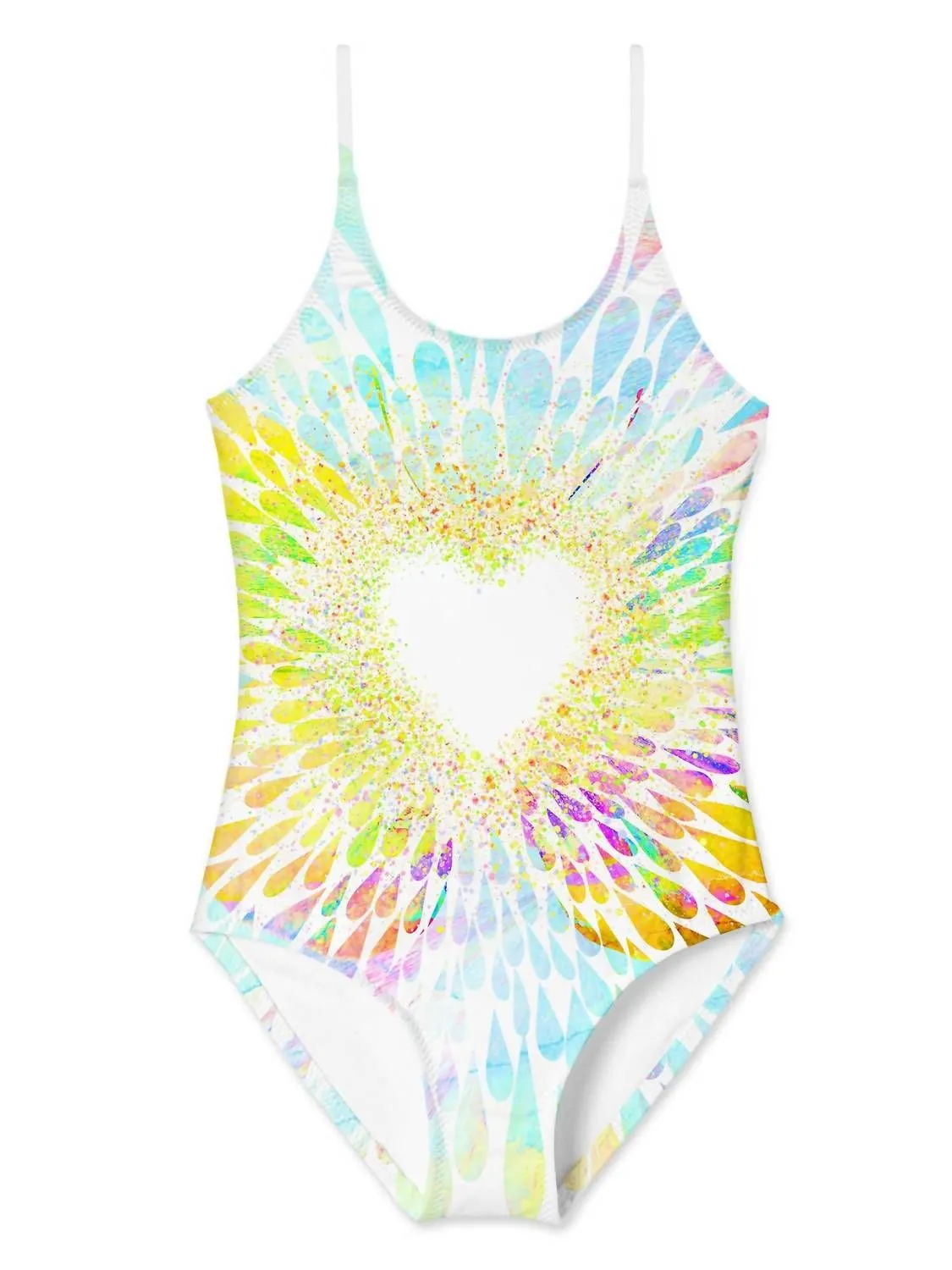 Stella Cove Girl's Sparkling Splash Swimsuit In Multi