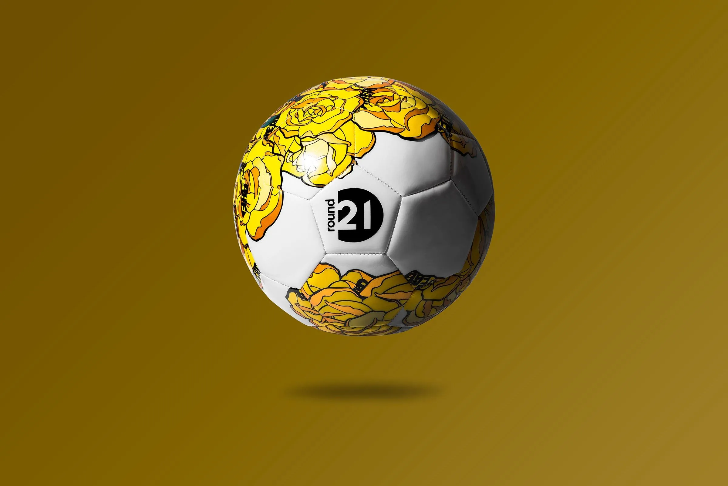 Roses Soccer ball yellow - Balón de futbol